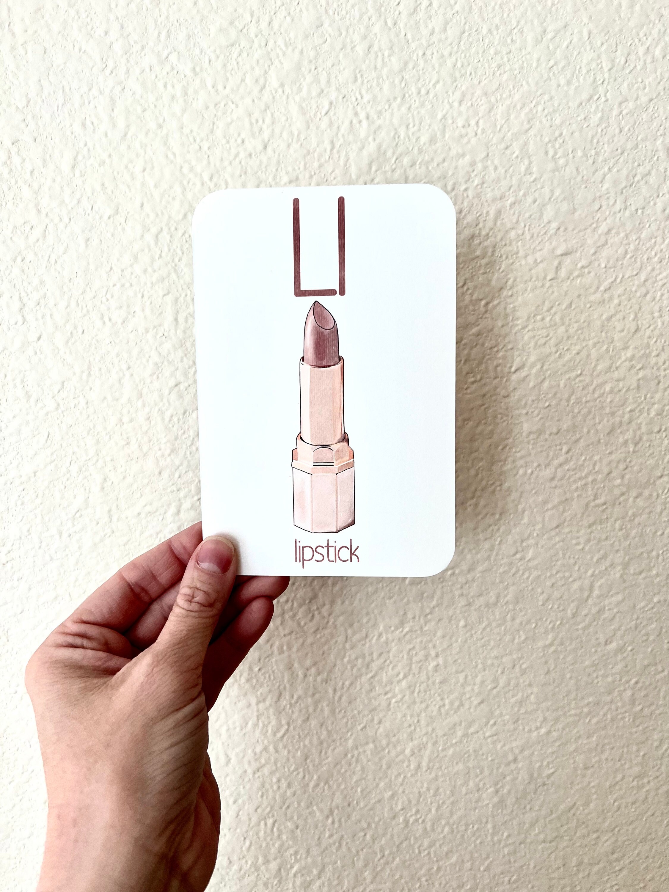 Printable Alphabet Cards/printable Abc Cards/pink Themed Cards/baby ...