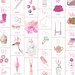 Little Girl Alphabet Flashcards/pink Theme/abc Cards/girl Gifts/girl ...