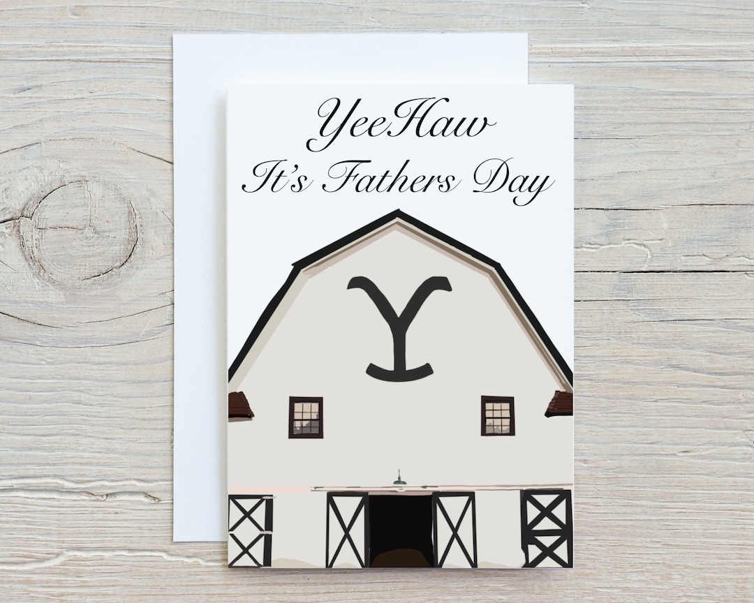 Yellowstone Fathers Day Card-yellowstone Fan-fathers Day Gift ...