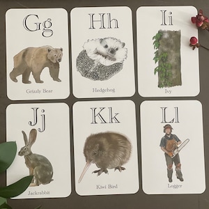 Printable Alphabet Flashcards/nature Flashcards/forest Theme/forest ...