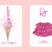 Little Girl Alphabet Flashcards/pink Theme/abc Cards/girl Gifts/girl ...