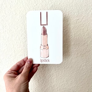 Little Girl Alphabet Flashcards/pink Theme/abc Cards/girl Gifts/girl ...