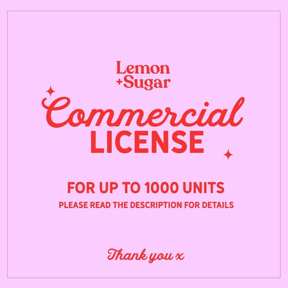 Prints Extended Commercial License for ONE Design up to 1,000 sales Art ...