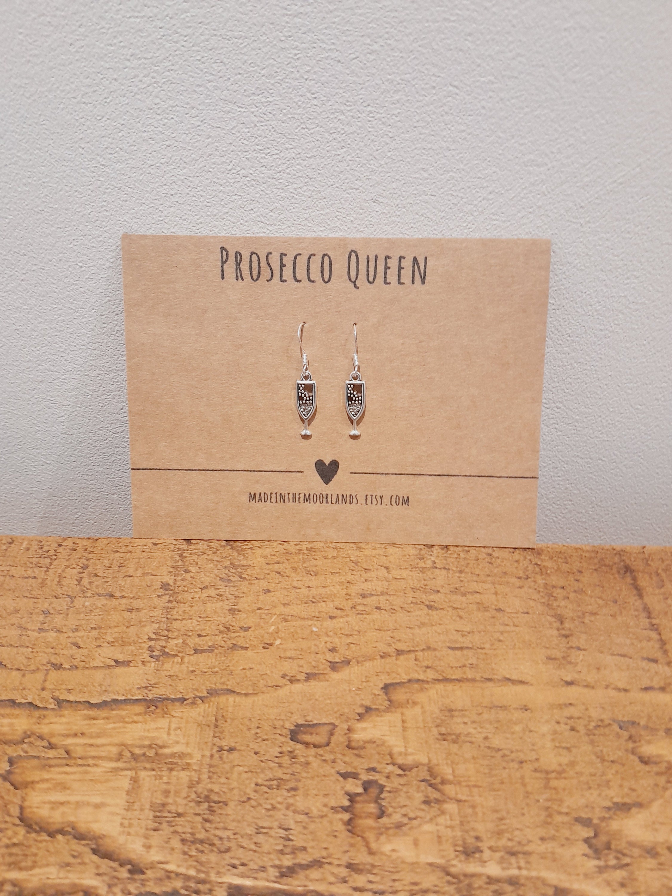 Prosecco Queen Earrings, Prosecco Gift, Prosecco Earrings, Champagne ...