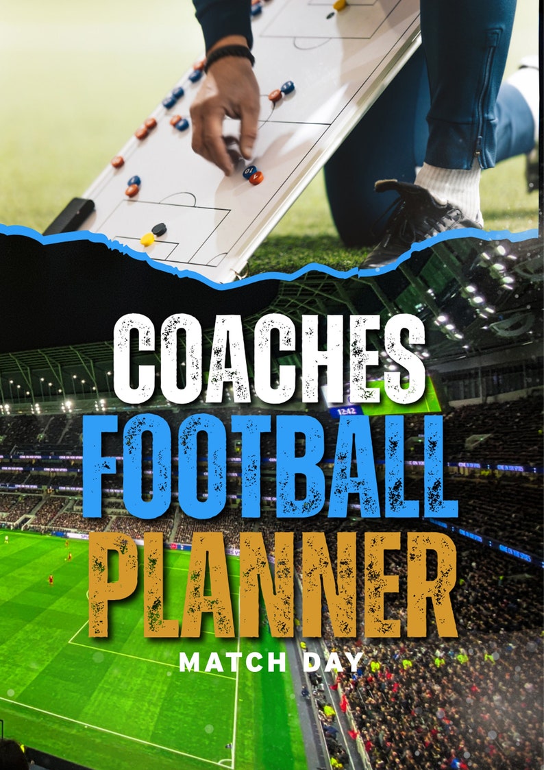 PRINTABLE DOWNLOADABLE Coaches Football Planner Match Day Session Match ...