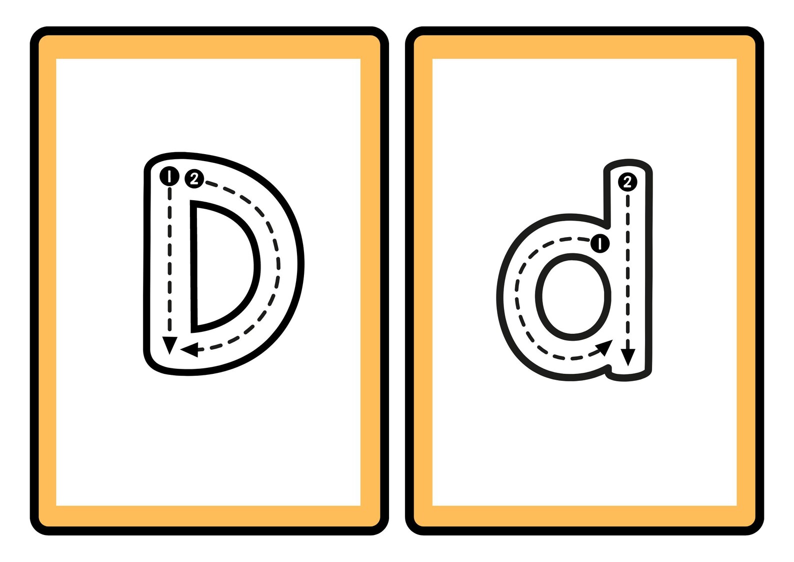 Alphabet Letter Tracing Flashcards Alphabet Flashcards ABC Flashcards ...