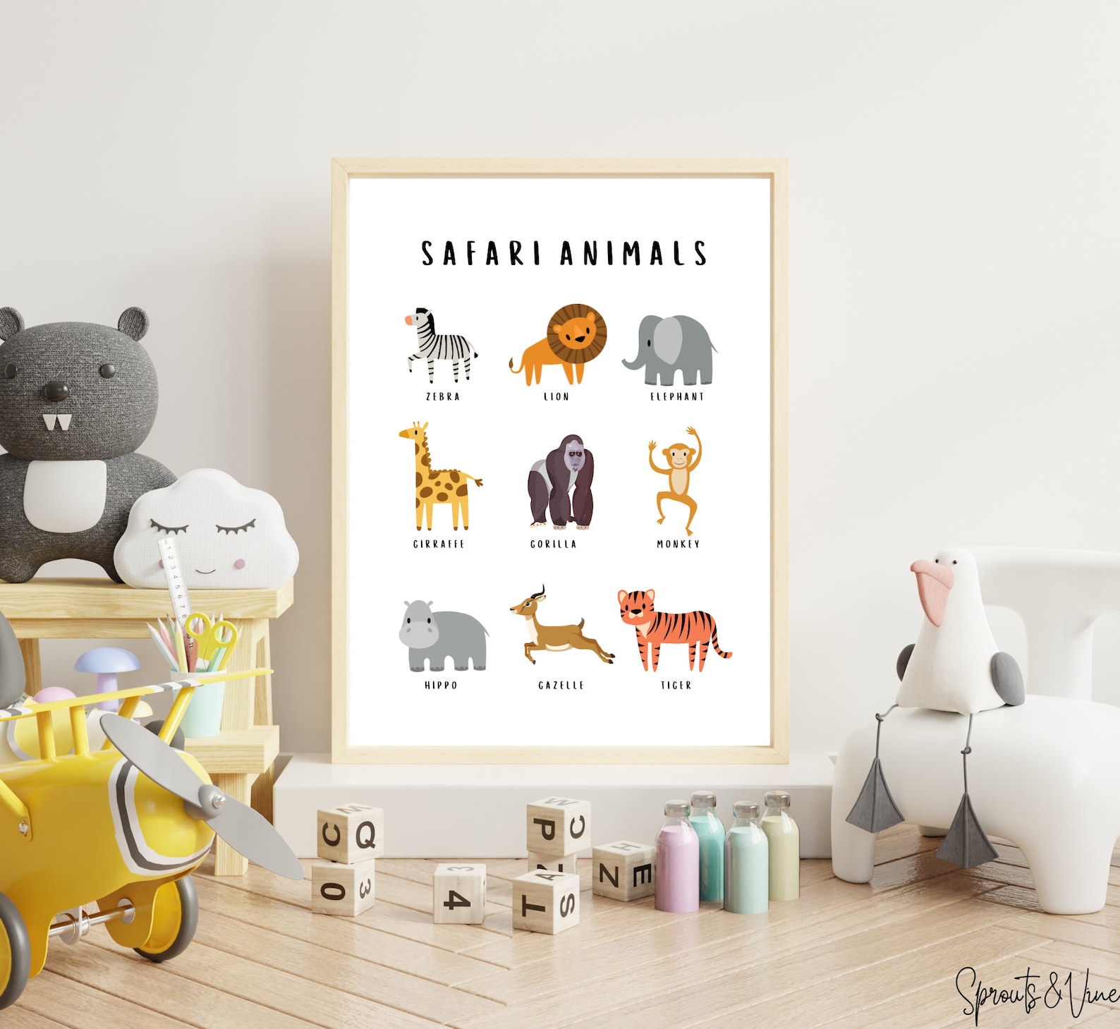 JUNGLE ANIMALS POSTER • Montessori Poster • Montessori Educational ...