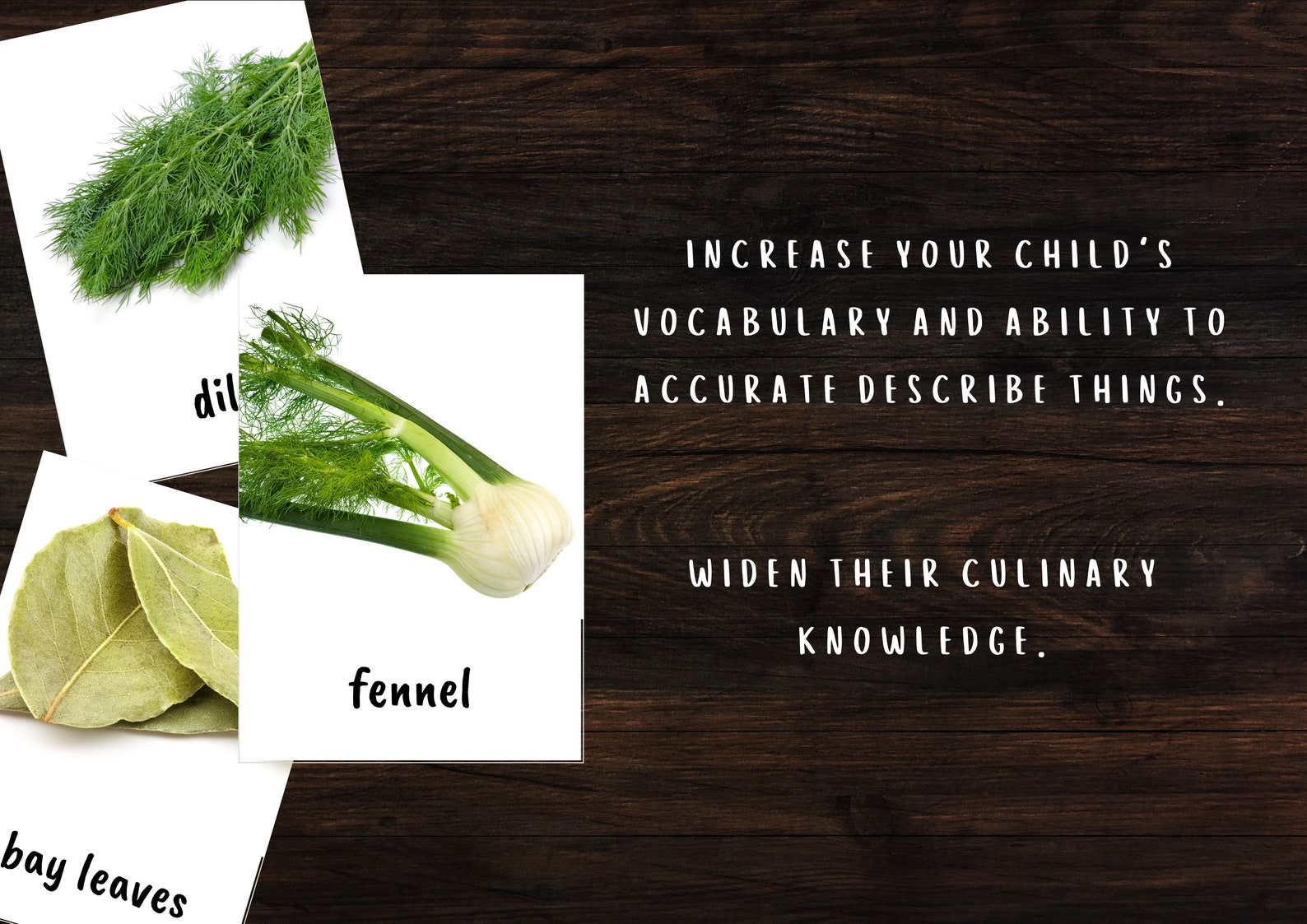 Herbs Flashcards, Printable Montessori Materials, Preschool Toddler ...