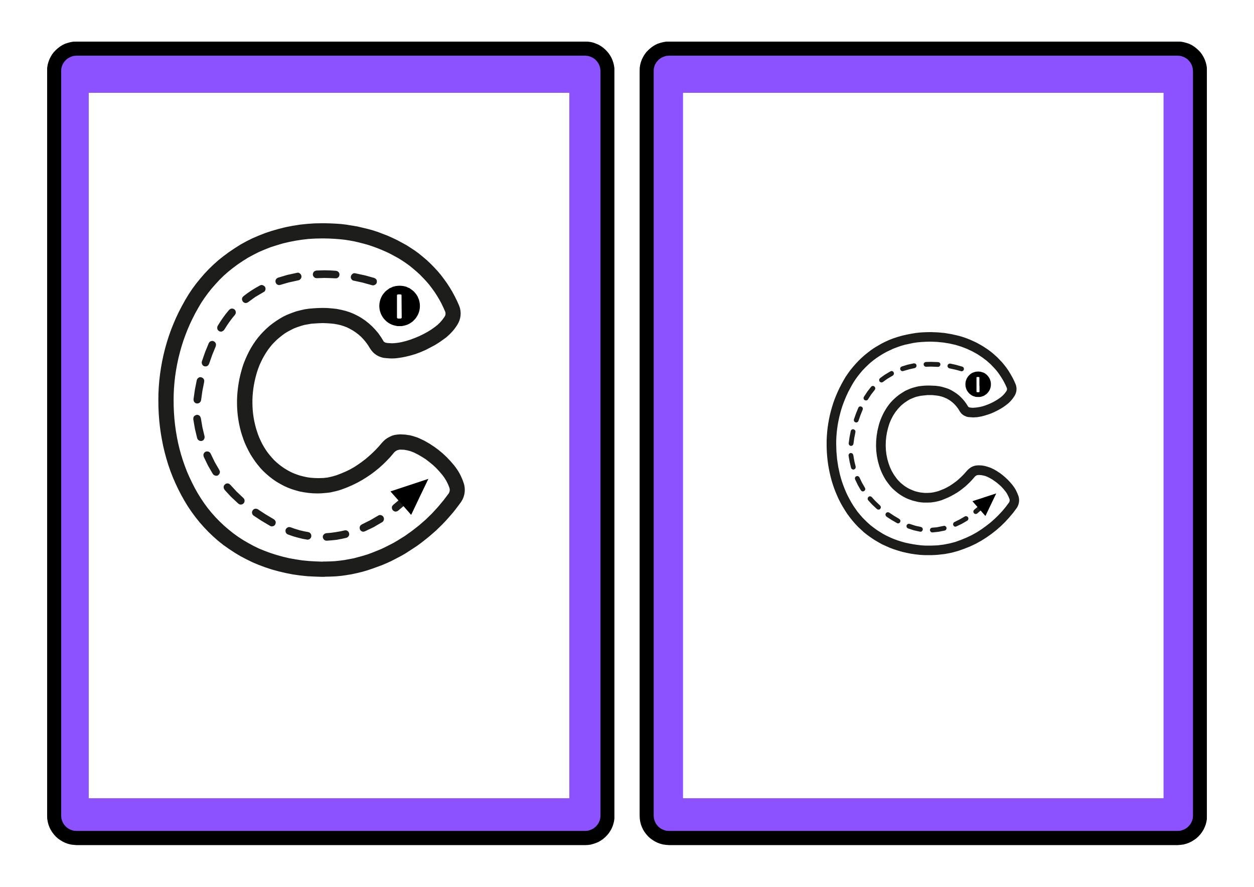 Alphabet Letter Tracing Flashcards Alphabet Flashcards ABC Flashcards ...