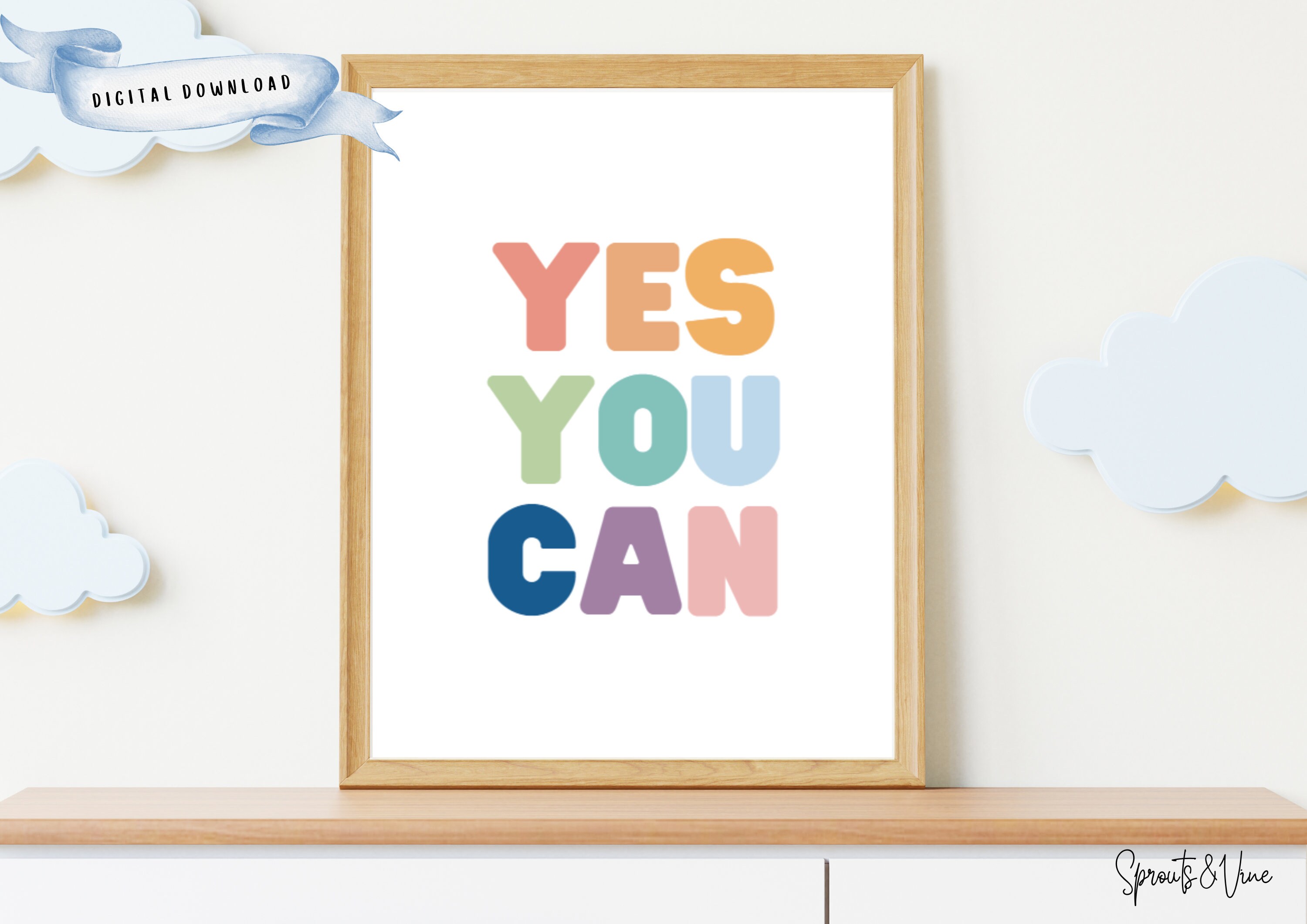 Classroom Poster, Positive Classroom Art, Growth Mindset, Printable ...