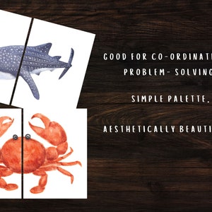 Sea Animal Matching Game | Toddler Memory Game | Printable Ocean ...