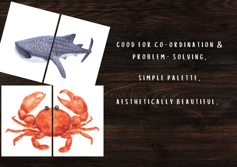 Sea Animal Matching Game | Toddler Memory Game | Printable Ocean ...