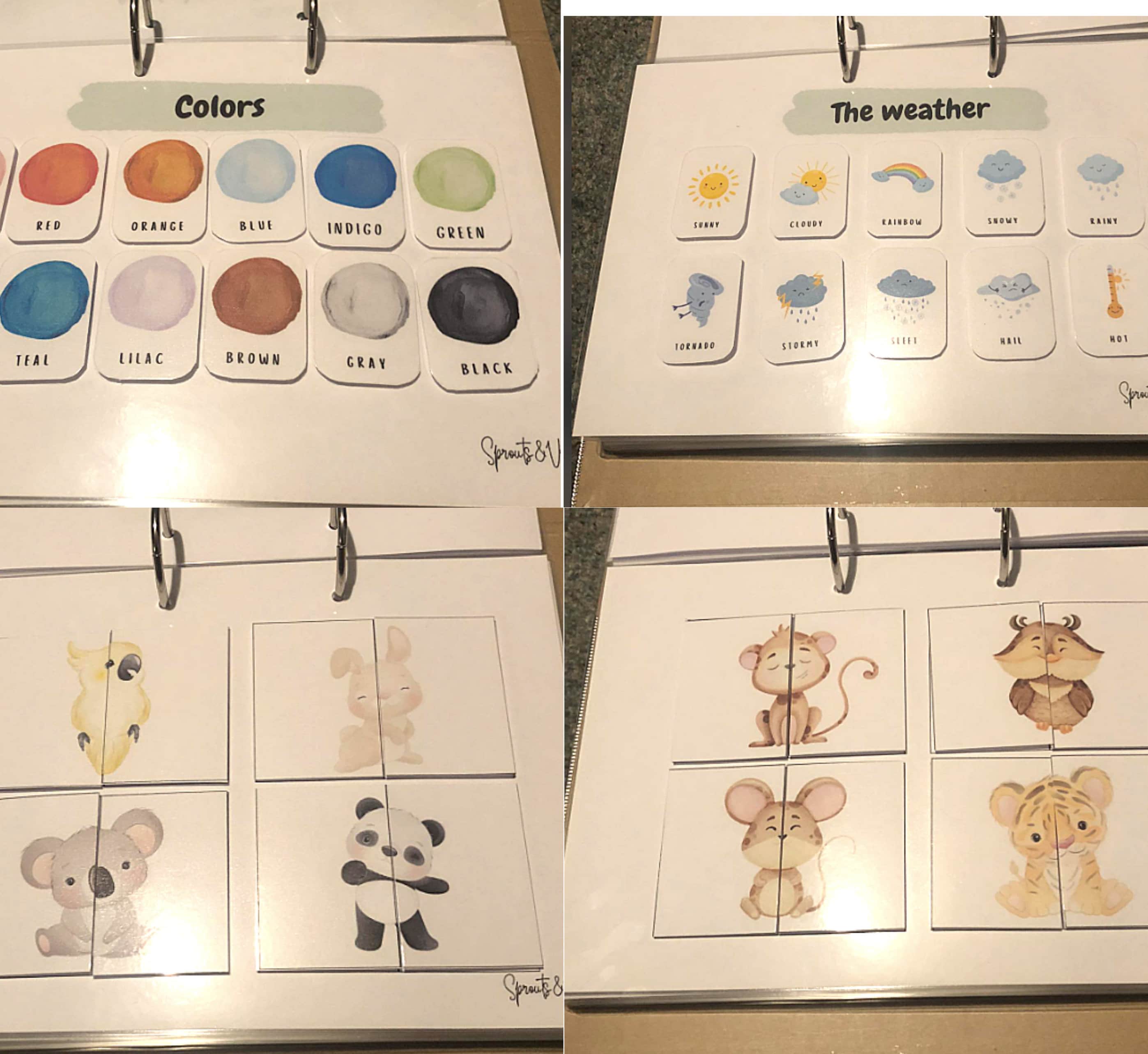 Toddler Learning Binder. Printable Toddler Busy Binder. First Toddler ...