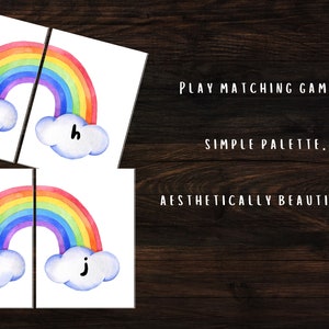 Rainbow Letter Matching Printable Alphabet Puzzles. Montessori Spring ...