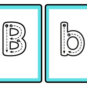 Alphabet Letter Tracing Flashcards Alphabet Flashcards ABC Flashcards ...