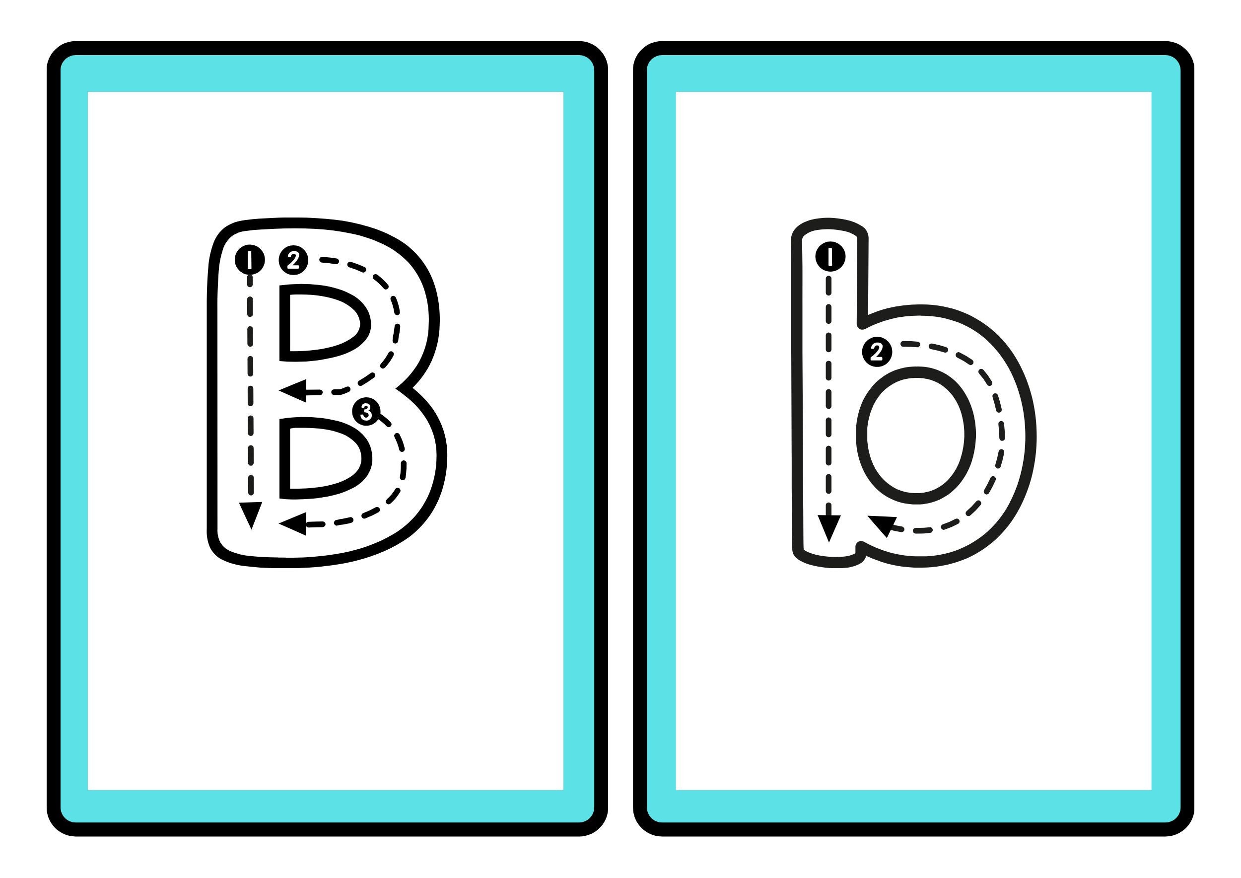 Alphabet Letter Tracing Flashcards Alphabet Flashcards ABC Flashcards ...