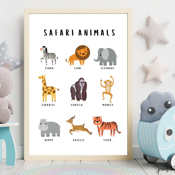 Animals Poster - Etsy