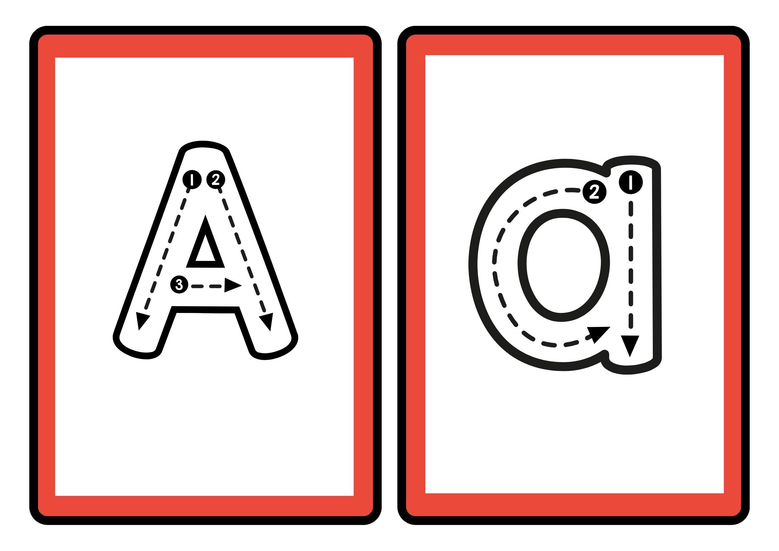 Alphabet Letter Tracing Flashcards Alphabet Flashcards ABC Flashcards ...