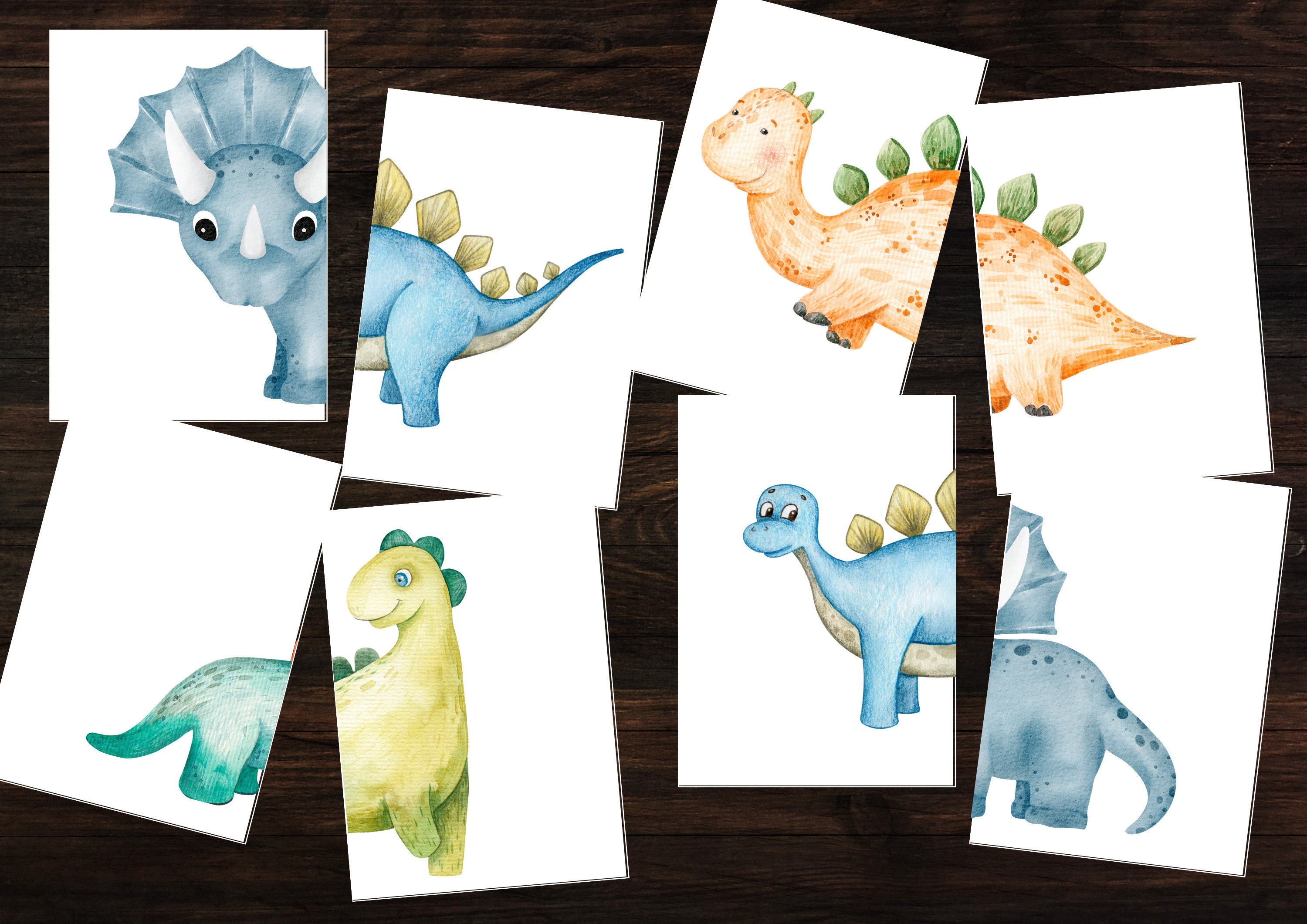 Dinosaur Matching Games Dinosaur Activity for Kids Learn About Dinosaur ...