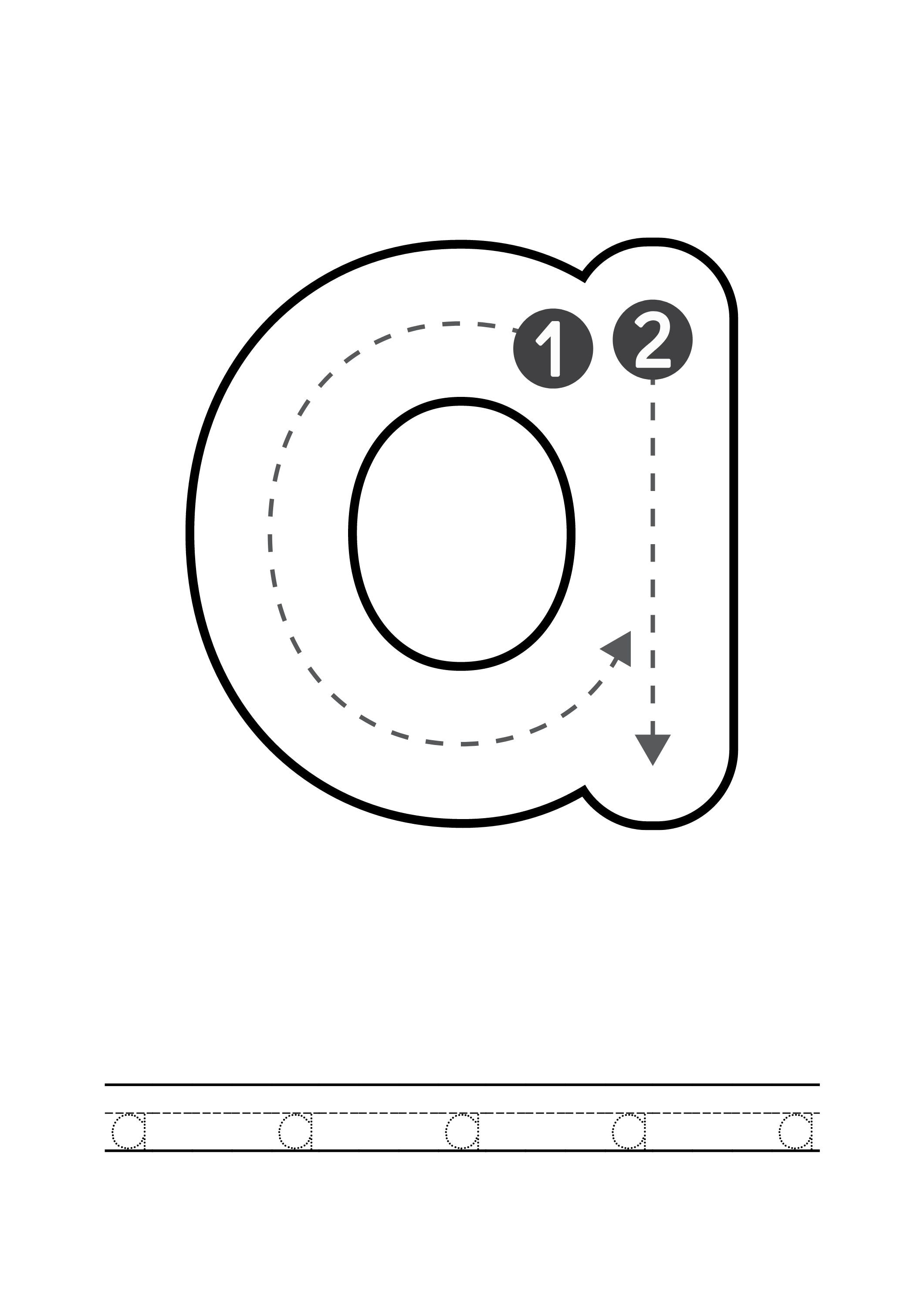 Alphabet Letters Tracing Page, Handwriting Practice, Preschool ...