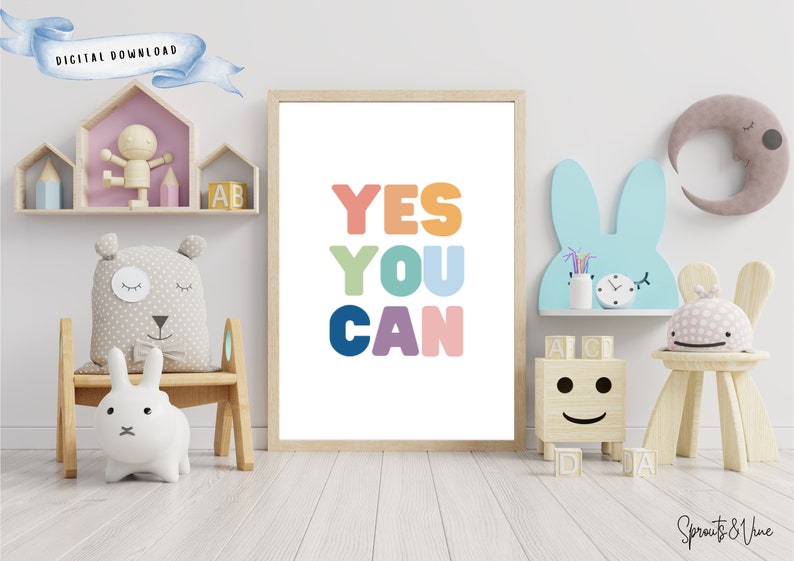 Classroom Poster, Positive Classroom Art, Growth Mindset, Printable ...