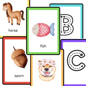 Alphabet Letter Tracing Flashcards Alphabet Flashcards ABC Flashcards ...