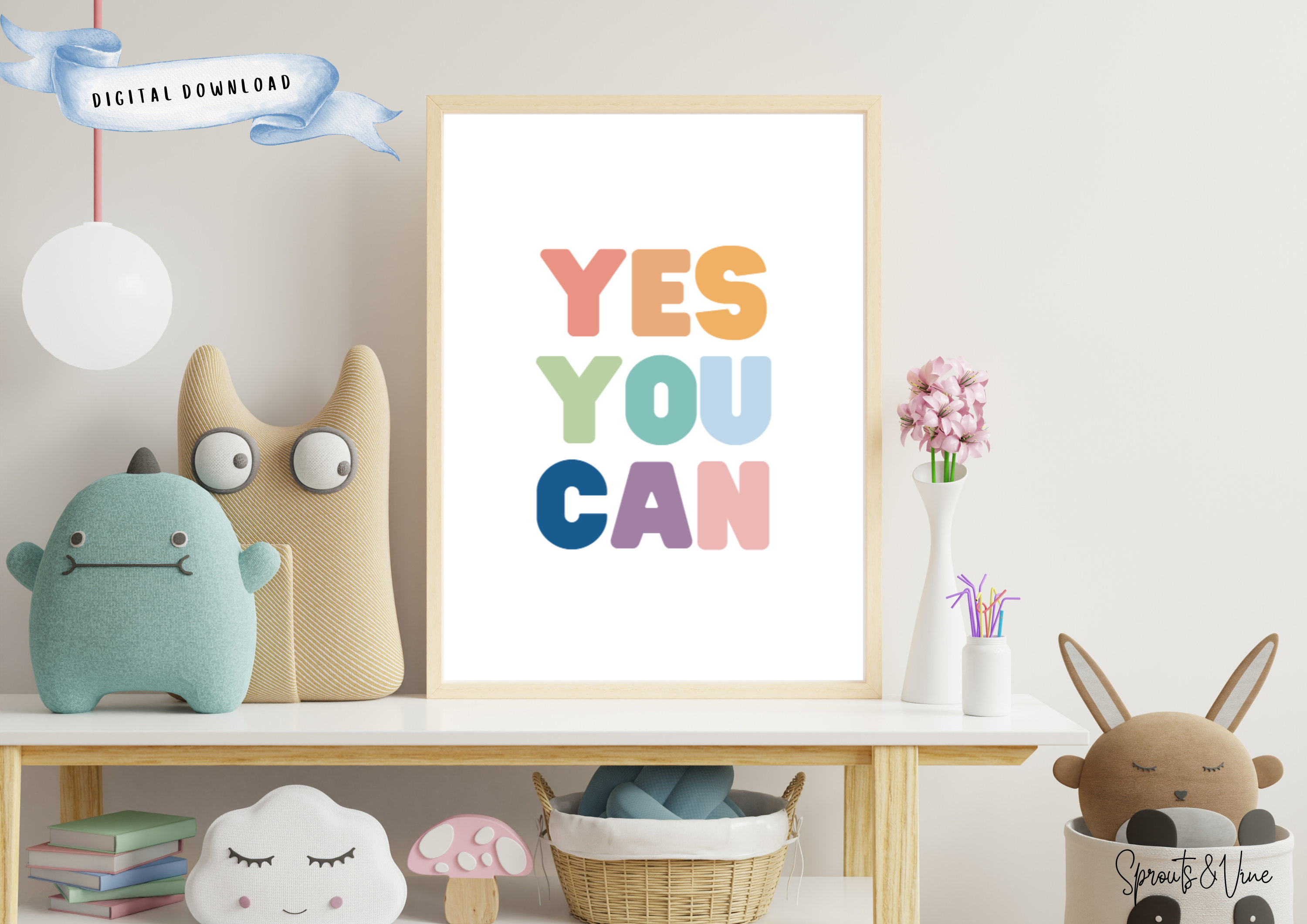 Classroom Poster, Positive Classroom Art, Growth Mindset, Printable ...