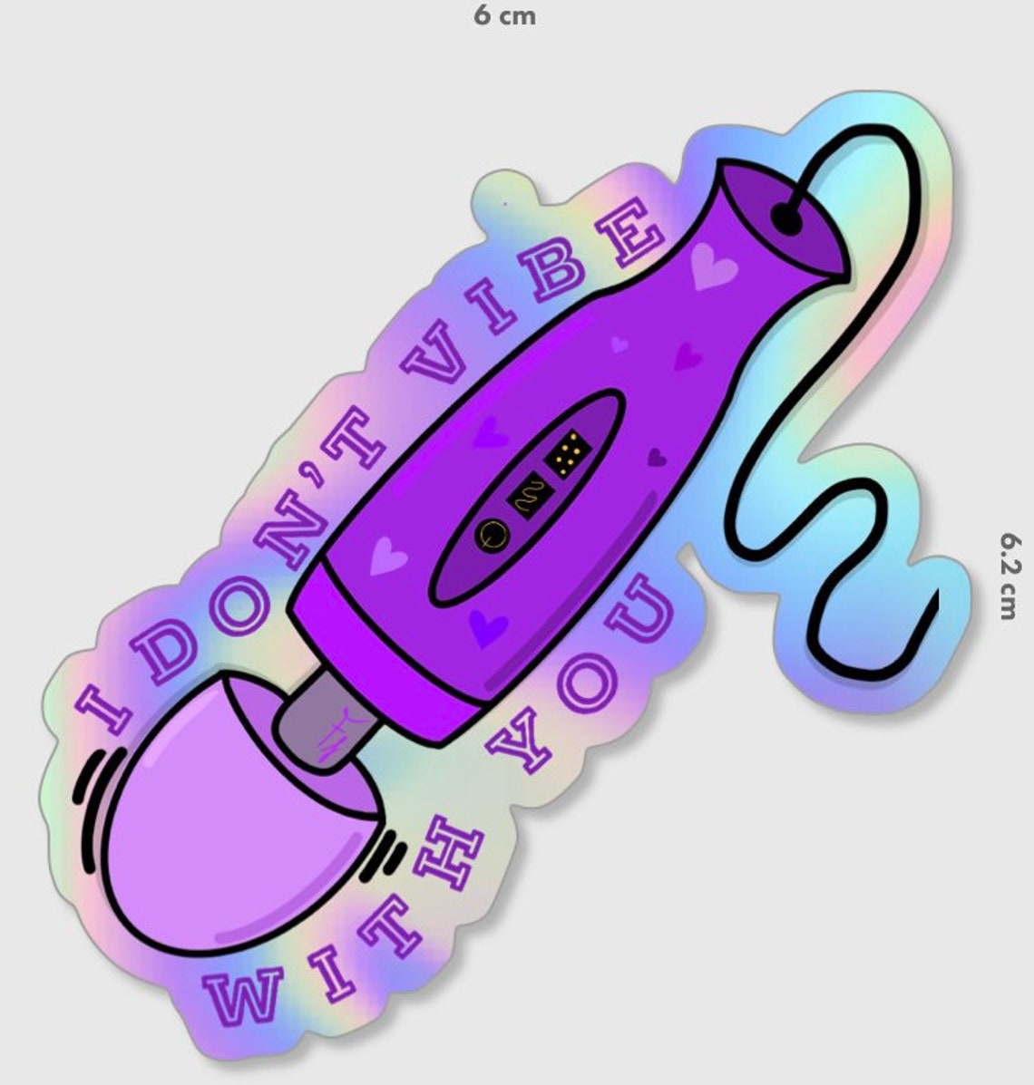 Sex Toy Feminist Holographic Sticker Bundle Etsy