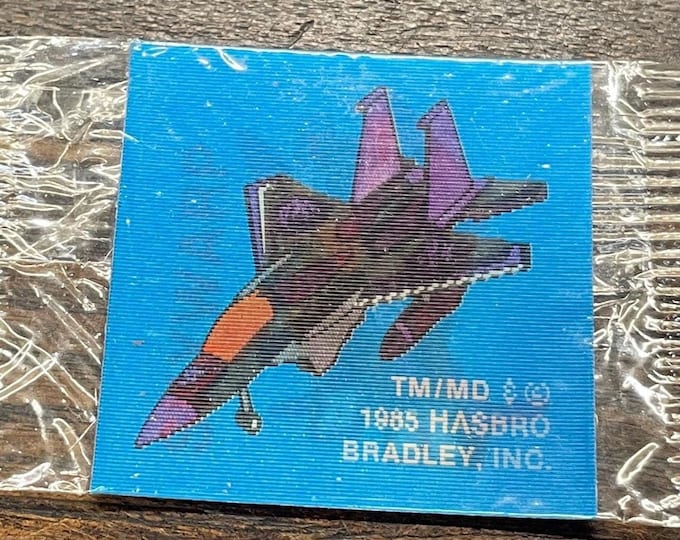 Transformers "skywarp" Lenticular 3D Card (1985) Hasbro Bradley ...