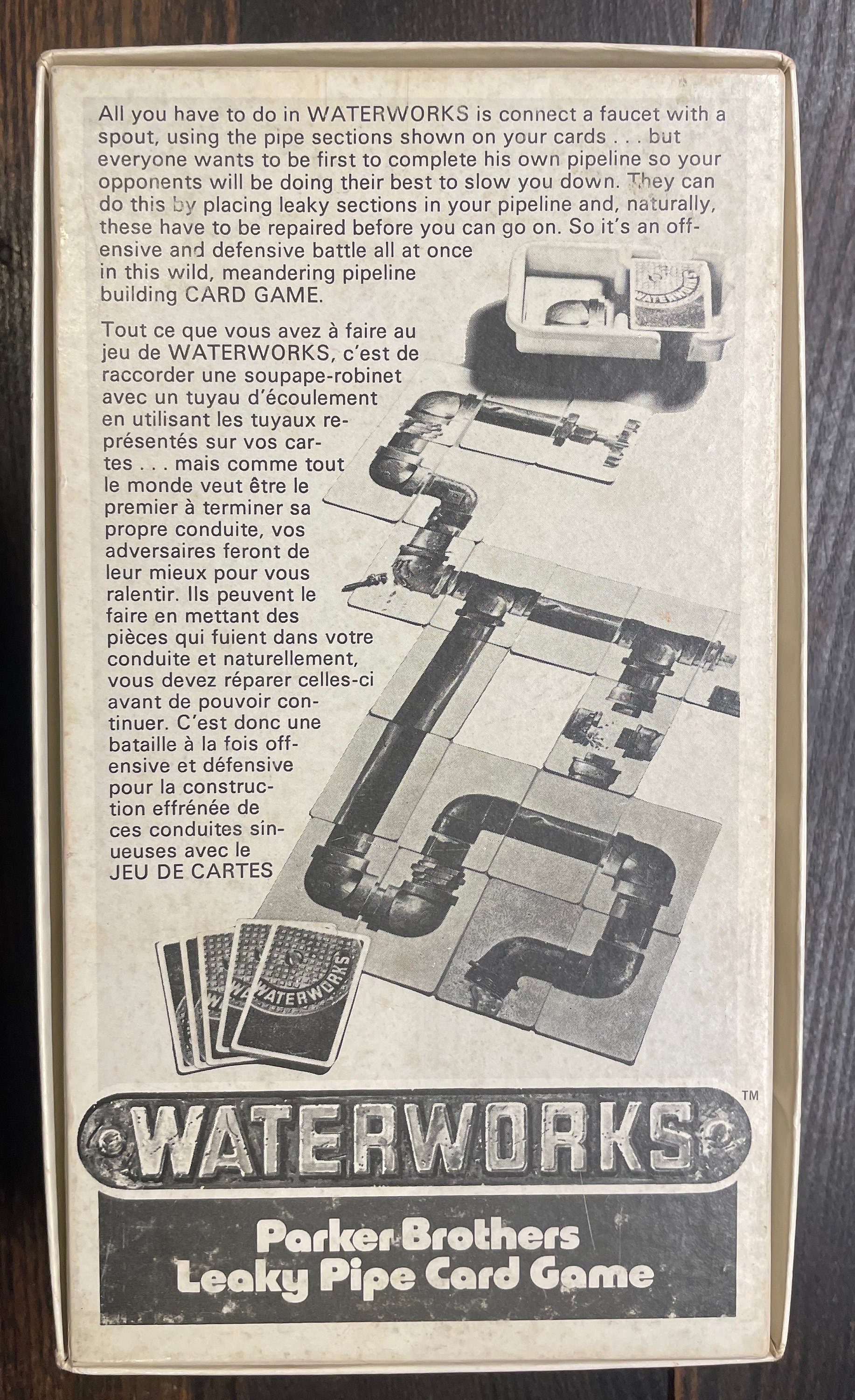 Waterworks Leaky Pipe Card Game by Parker Brothers - Etsy