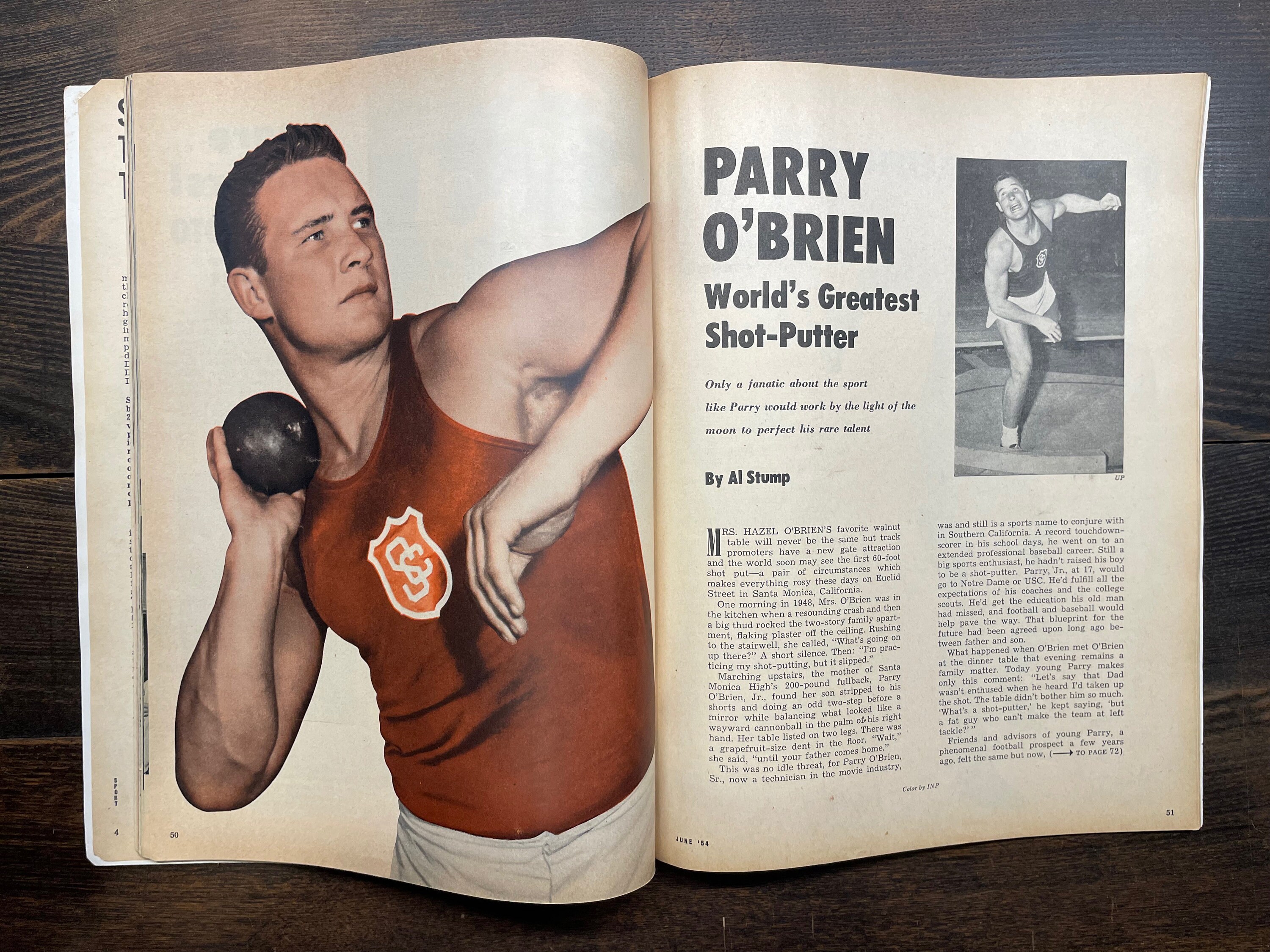 Vintage Sport Magazine: June, 1954 Special Canadian Issue vol. 16, No ...