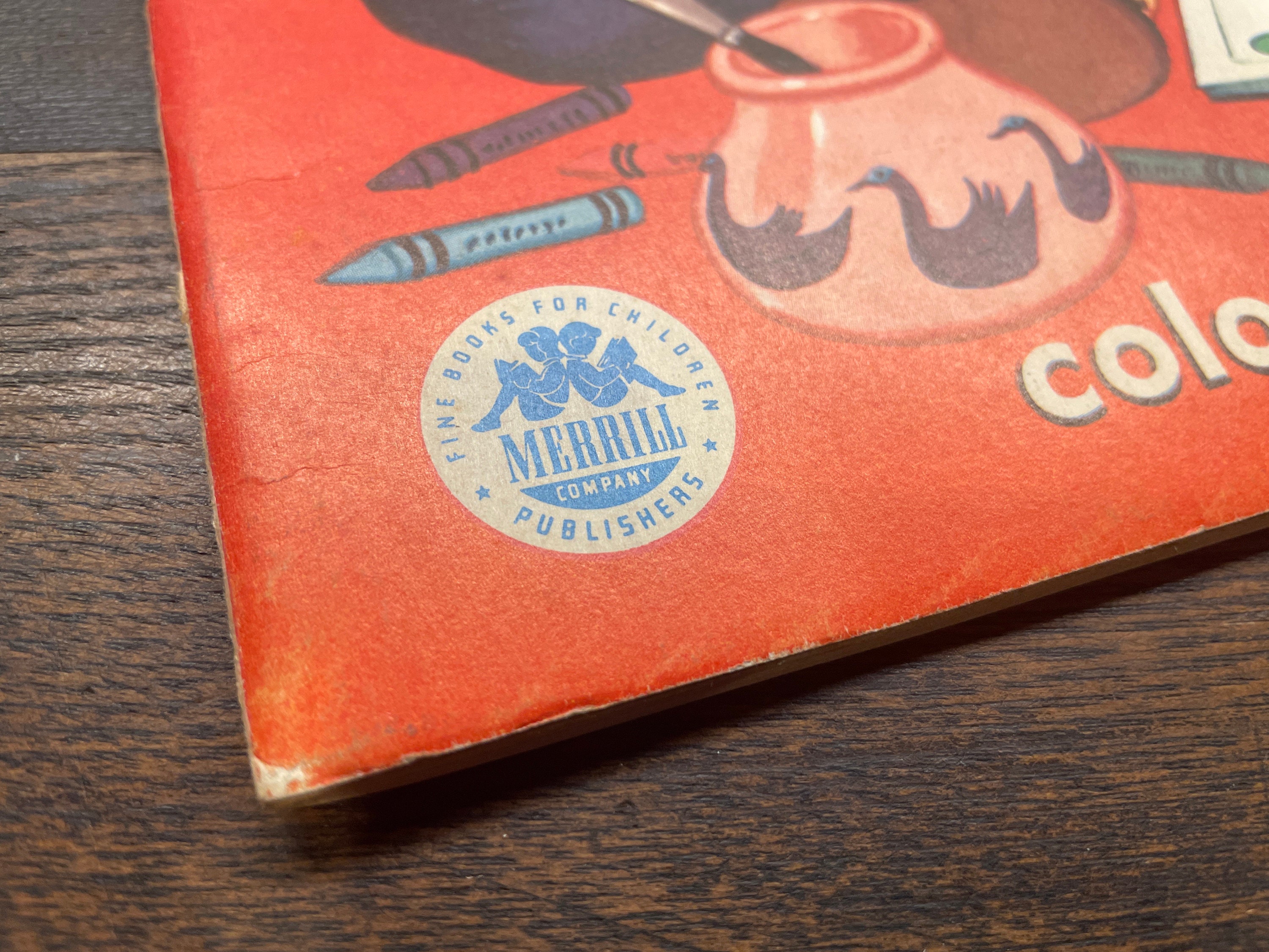 Beautiful Unused Children's Coloring Book by Merrill Publishers (1955 ...