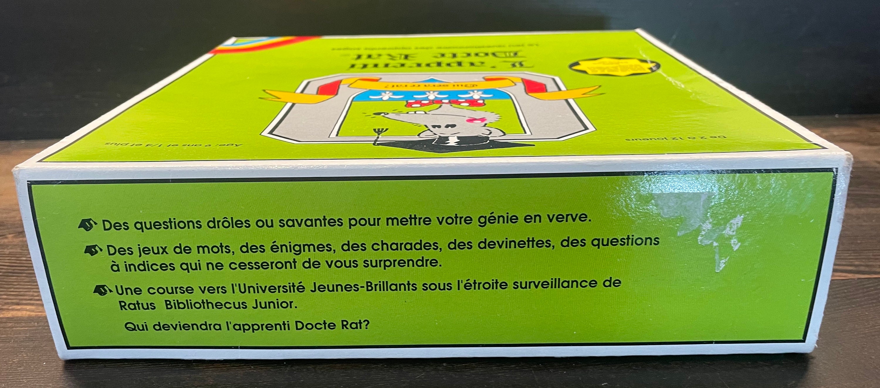 Lapprenti Docte Rat Board Game Jeu 1990 Le Jeu Questionnaire Des ...