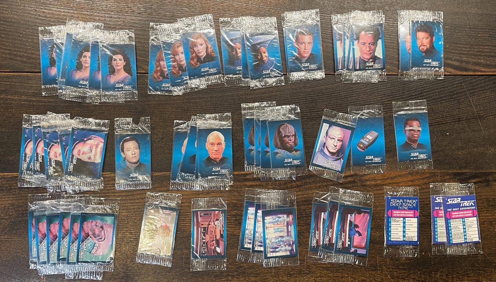 Star Trek the Next Generation and Deep Space Nine Skybox Trading Cards ...