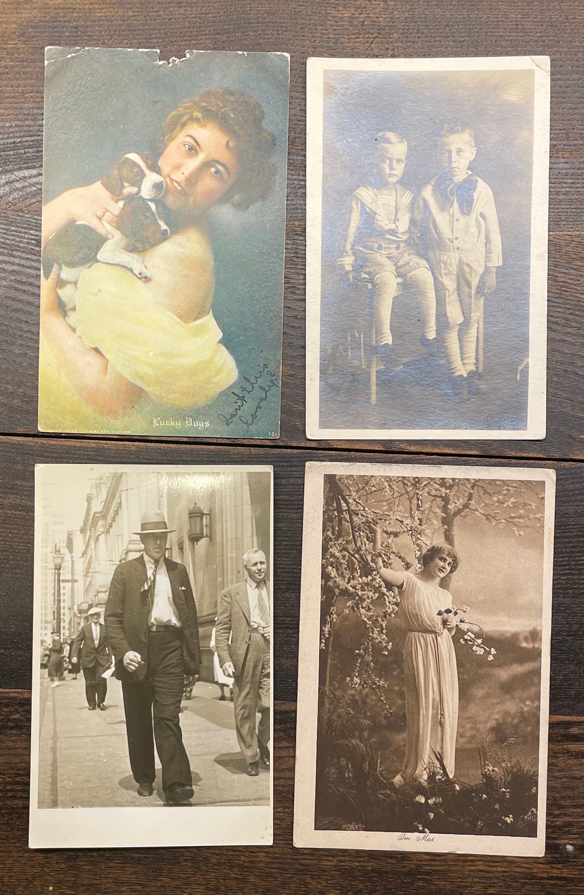 Collection of 15 Vintage Real Photo Postcards c. 1910 Unidentified ...