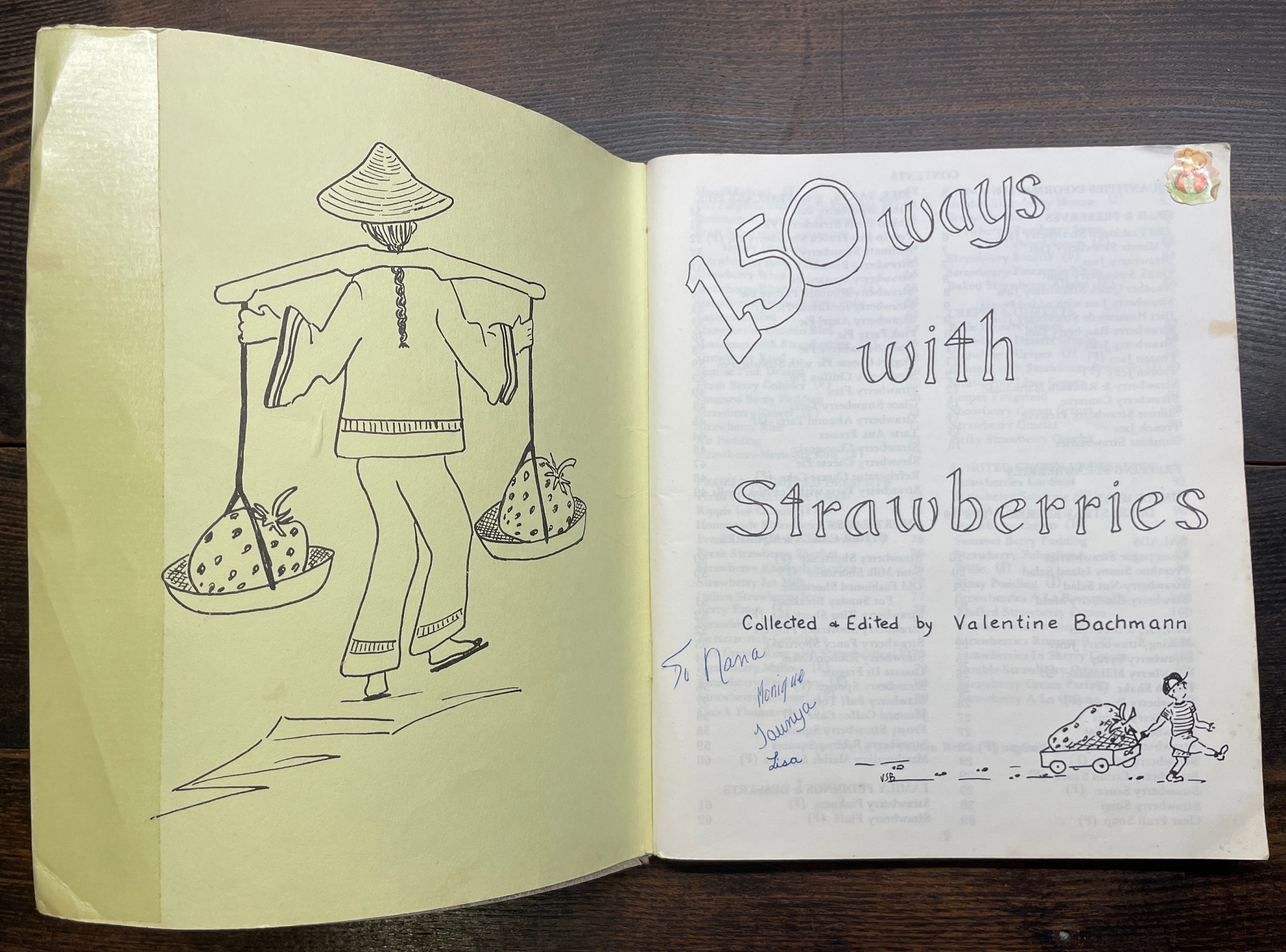 Strawberry Cookbook "150 Ways With Strawberries" Vintage Recipe ...