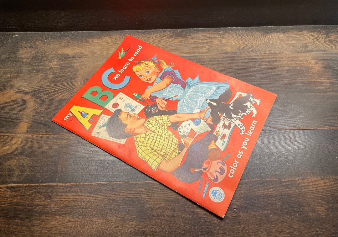 Beautiful Unused Children's Coloring Book by Merrill Publishers (1955 ...