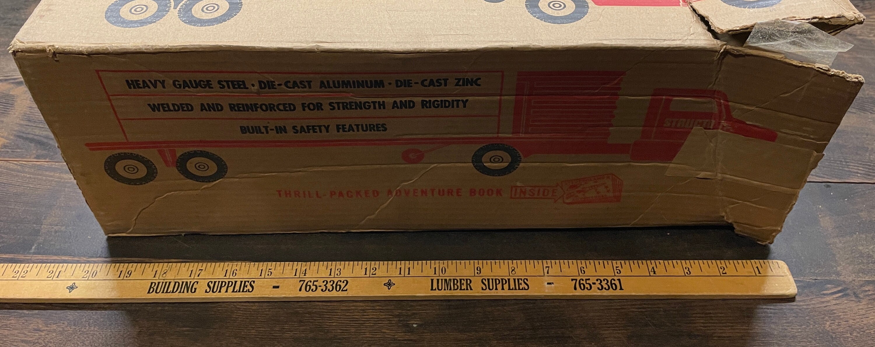 Structo Toy Truck (box Only) Tractor Trailer Vintage Tin Toy - No. 326 ...