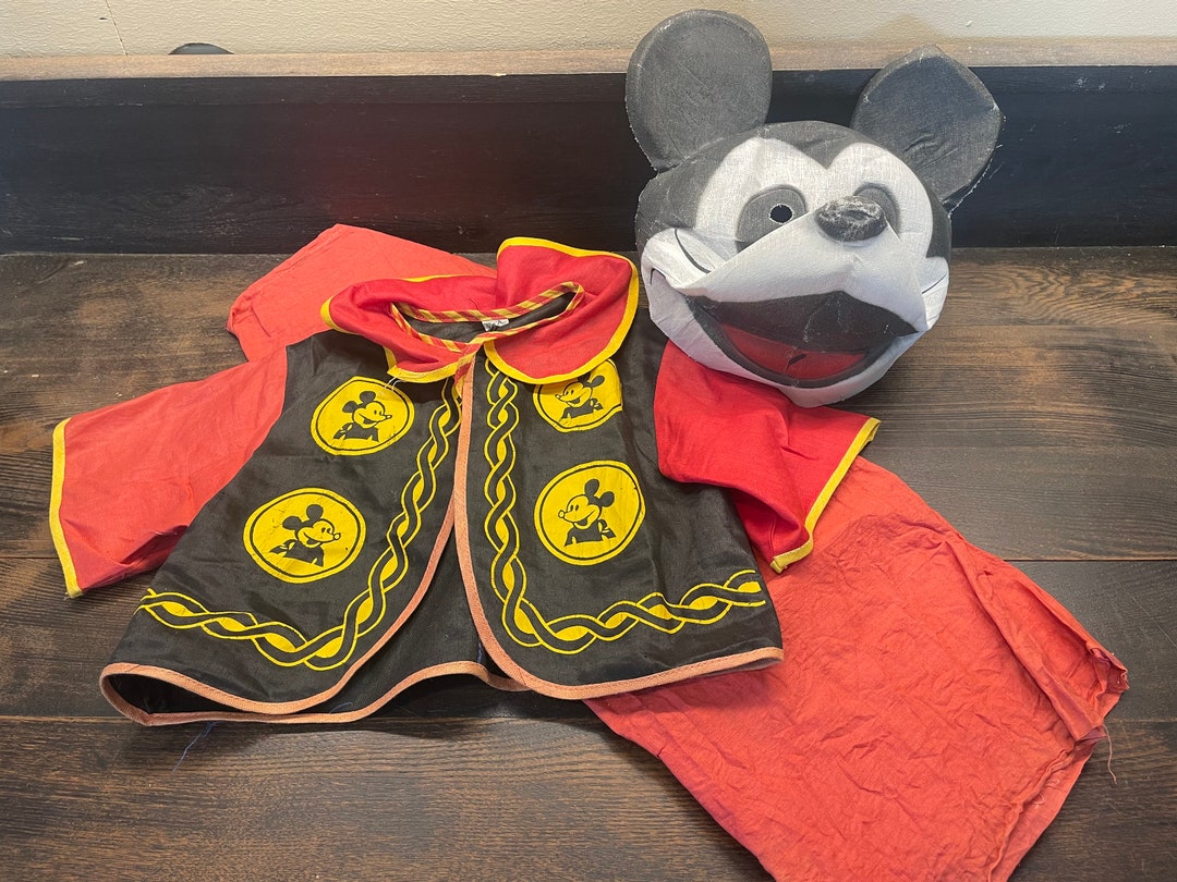 Vintage Mickey Mouse Costume (c. 1930-1940) Featuring Molded Gauze ...