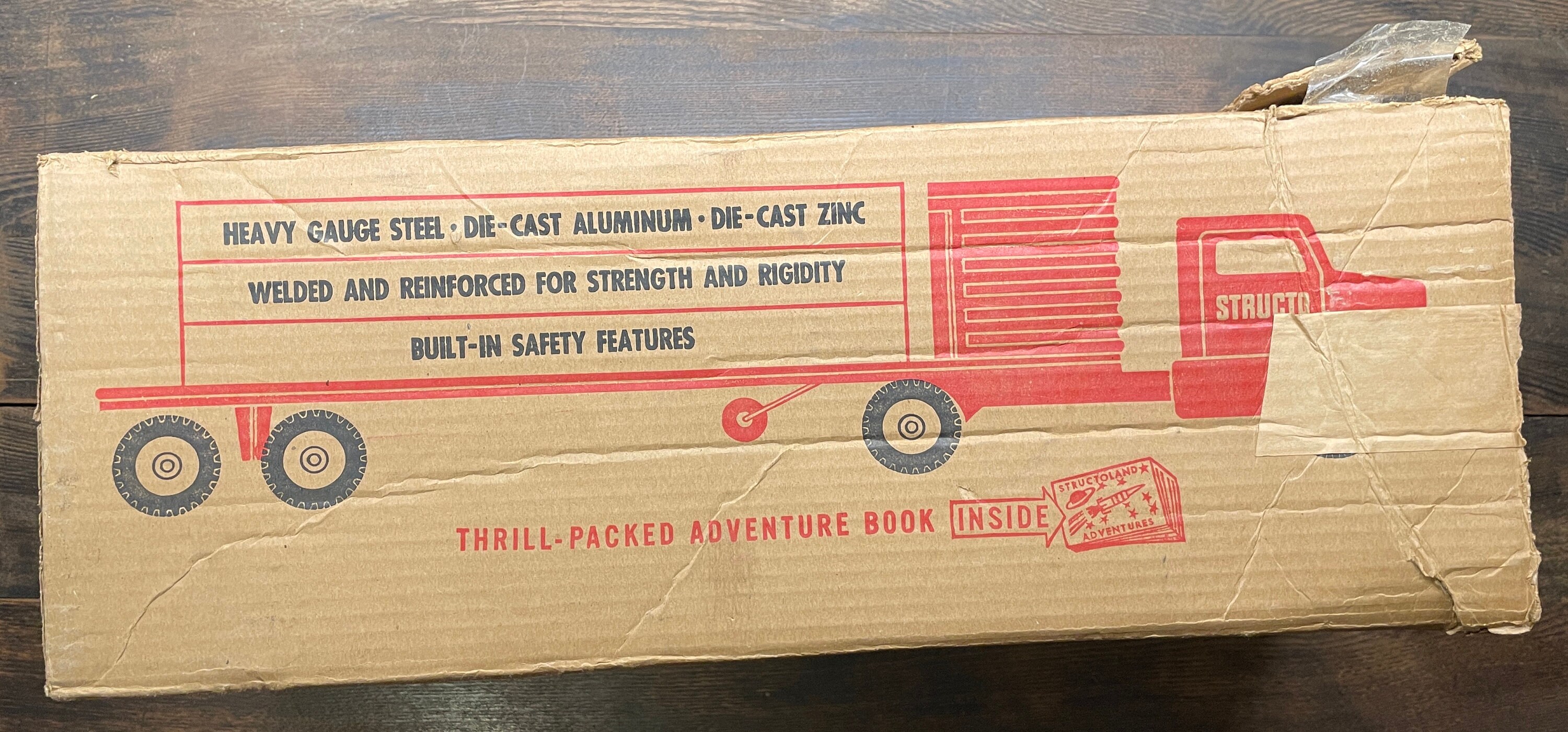 Structo Toy Truck (box Only) Tractor Trailer Vintage Tin Toy - No. 326 ...