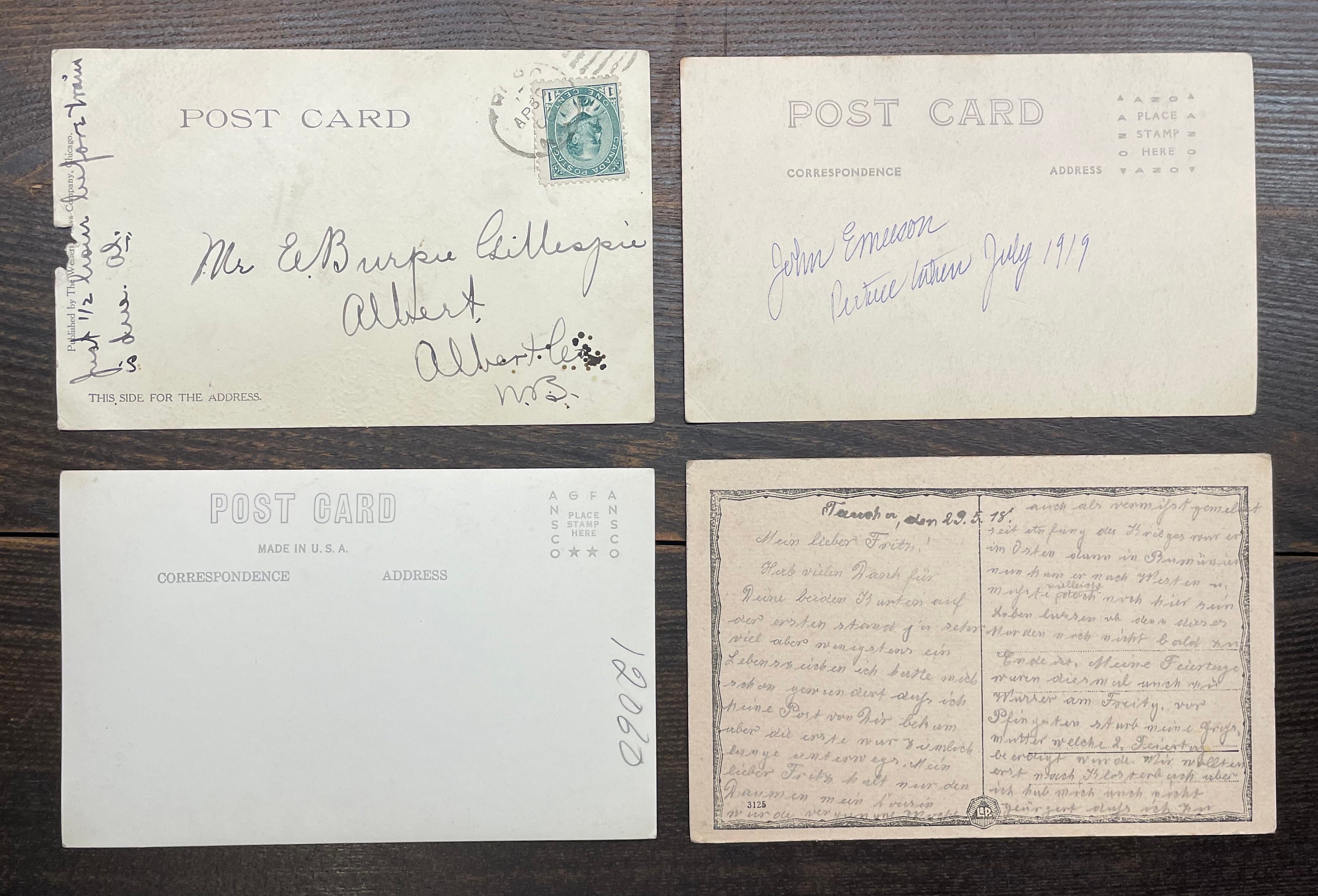 Collection of 15 Vintage Real Photo Postcards c. 1910 Unidentified ...
