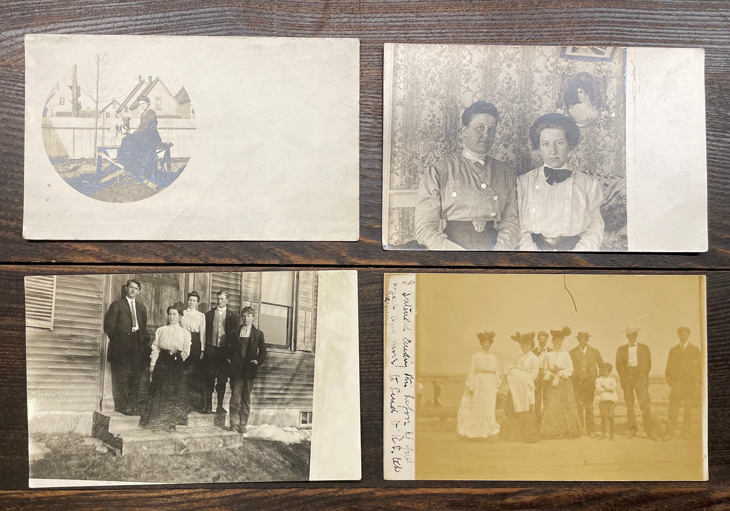 Collection of 15 Vintage Real Photo Postcards c. 1910 Unidentified ...