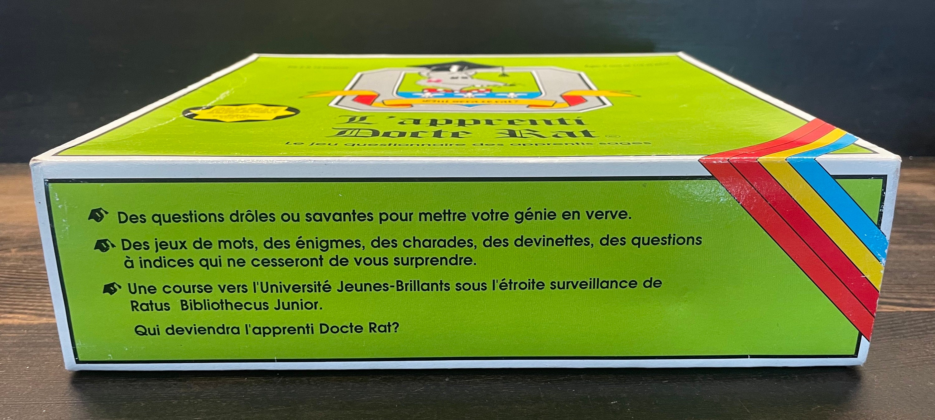 Lapprenti Docte Rat Board Game Jeu 1990 Le Jeu Questionnaire Des ...