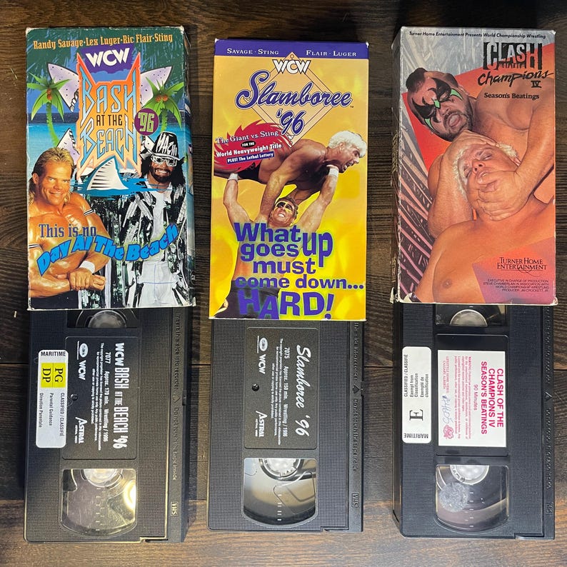 Collection of (7) World Championship Wrestling (WCW) VHS Movies - Etsy