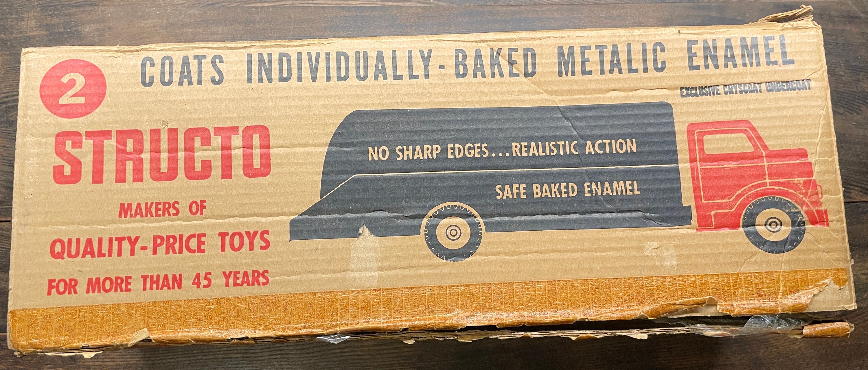 Structo Toy Truck (box Only) Tractor Trailer Vintage Tin Toy - No. 326 ...