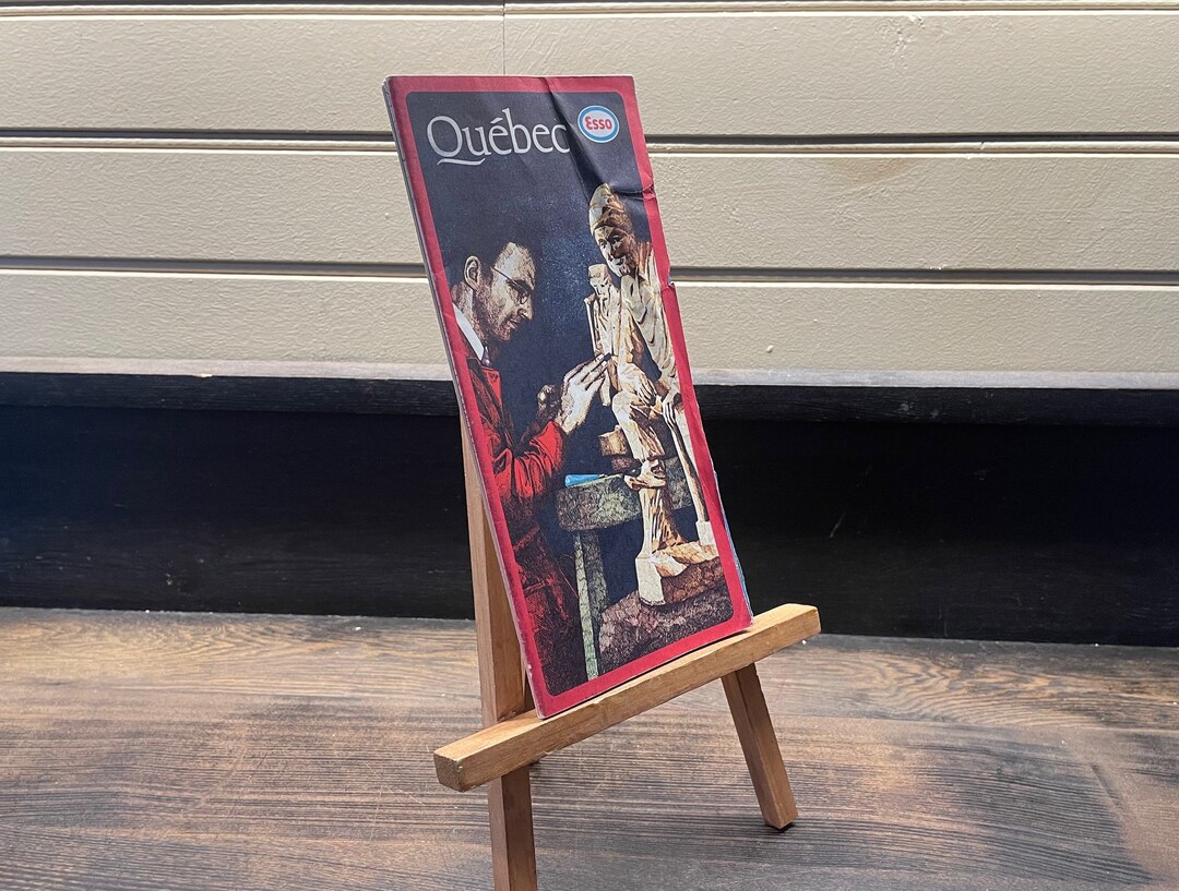 Vintage 1974 Highway Road Map of the Province of Quebec, Canada by Esso ...