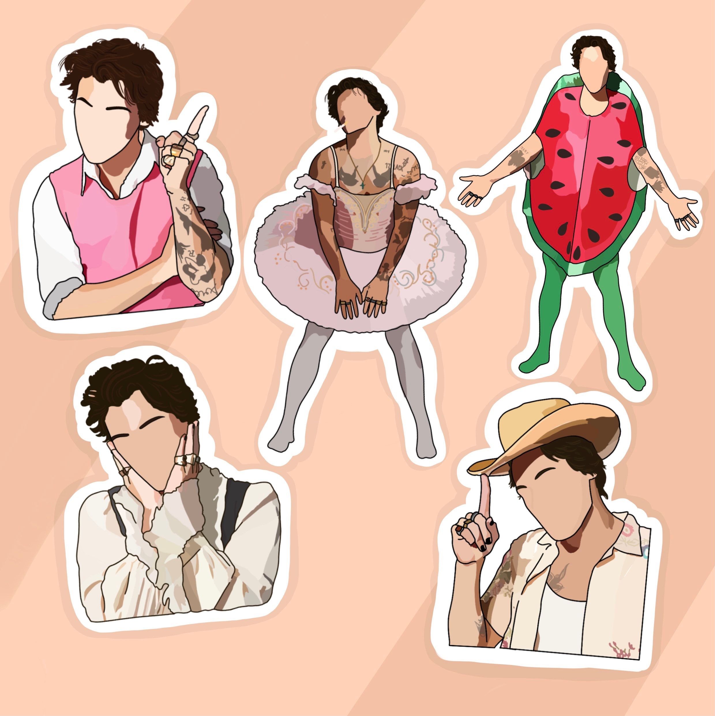 The Harry Styles Sticker Pack | Etsy