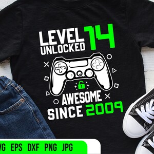 Level 14 Unlocked Svg 14th SVG PNG JPEG Cricut or Silhouette Cut File ...