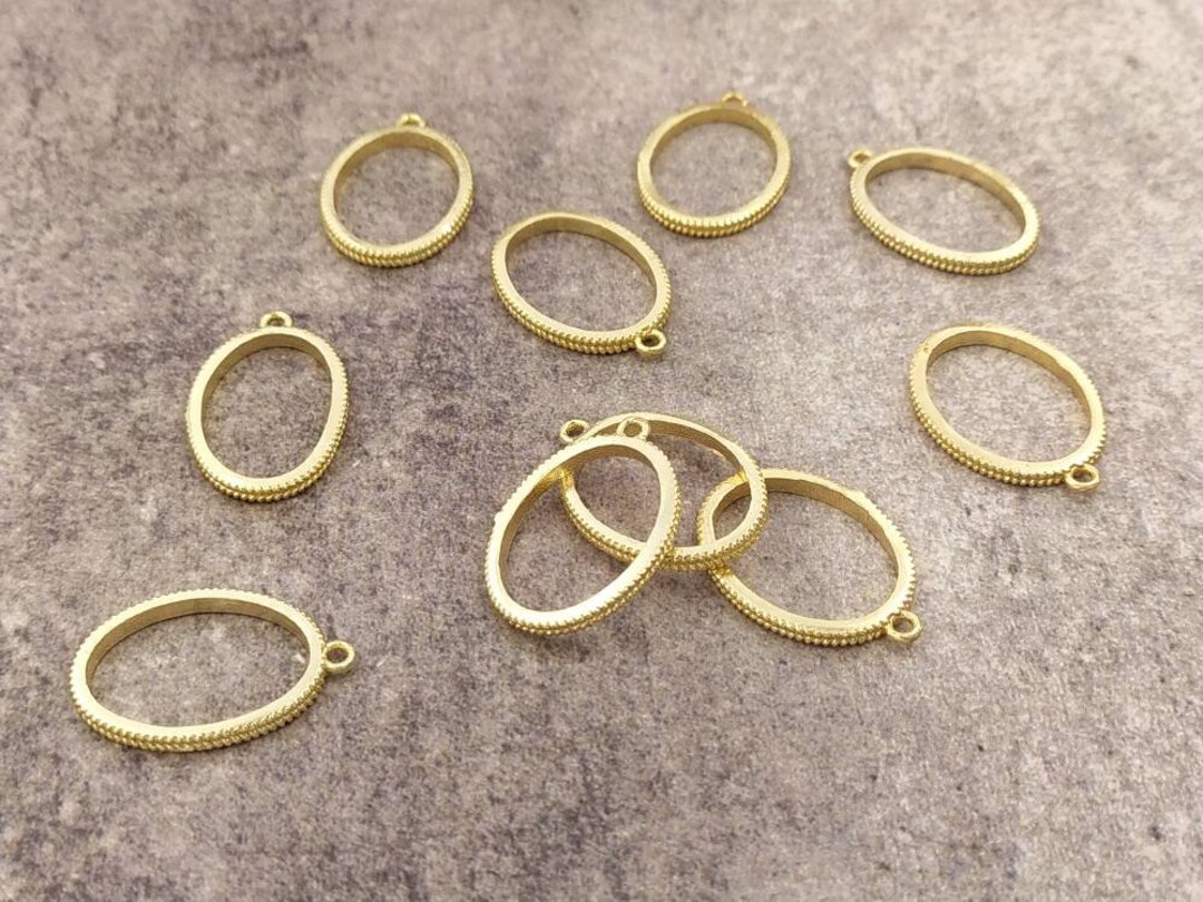 10 Open Bezel Frames for Pendant. Blank Frames for DIY Resin Jewelry ...