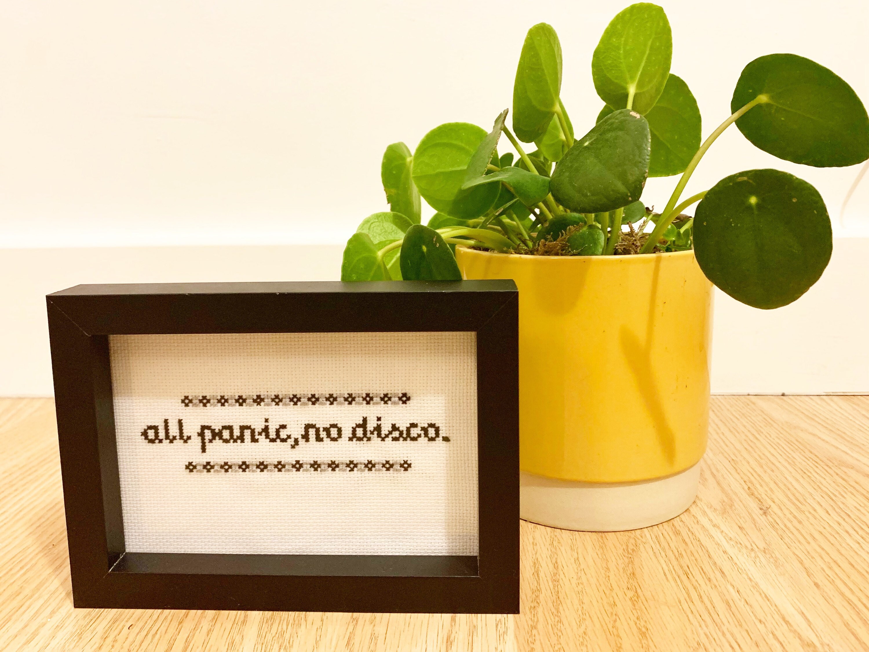 All Panic, No Disco Stitch - Etsy
